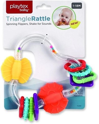 Playtex Scholastic Triangle Clacker Rattle | eBay