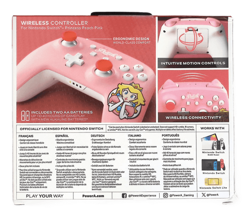 PowerA Wireless Controller for Nintendo Switch - Princess Peach ...