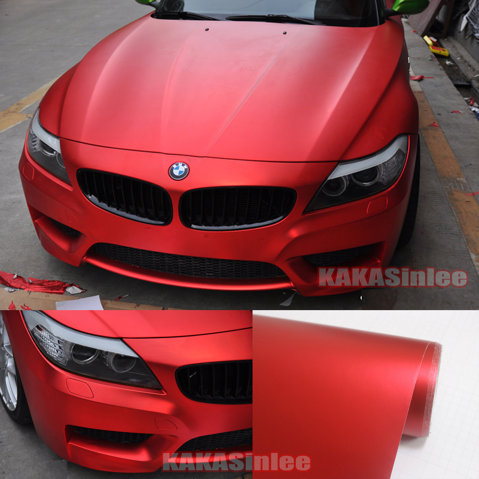 65FT x 5FT - Full Car Wrap Metallic Satin Matte Chrome Vinyl Sticker ...