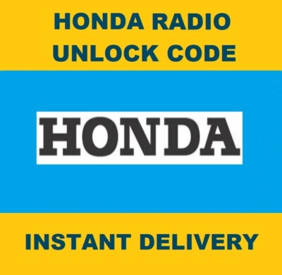 HONDA RADIO UNLOCK PIN CODE DECODE CIVIC CRV HRV ACCORD JAZZ INSIGHT ...