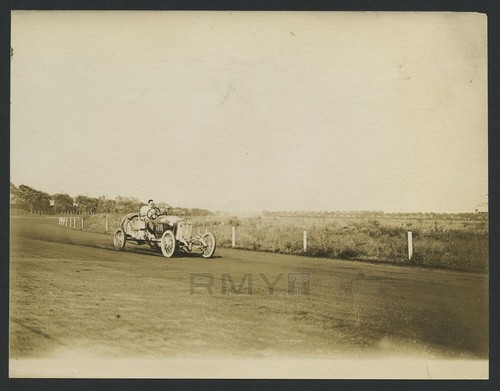 1909 Bob Burman, "Iconic Race Car Driver at the Vanderbilt Cup" Action ...