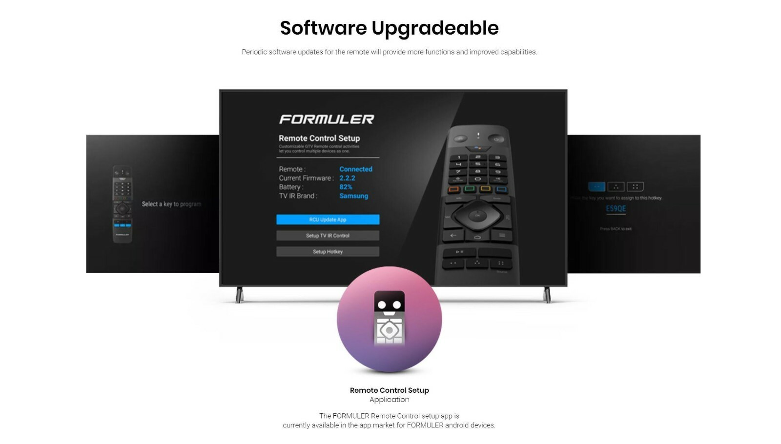 2020 Formuler Advanced Bluetooth Voice Remote with Universal TV Control ...