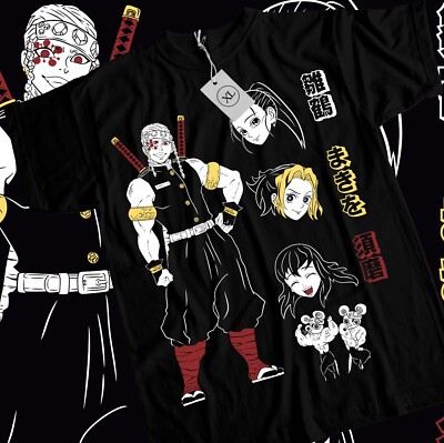 Tengen Uzui T-shirt Demon Slayer Kimetsu No Yaiba Hashira Gifts Shirt ...