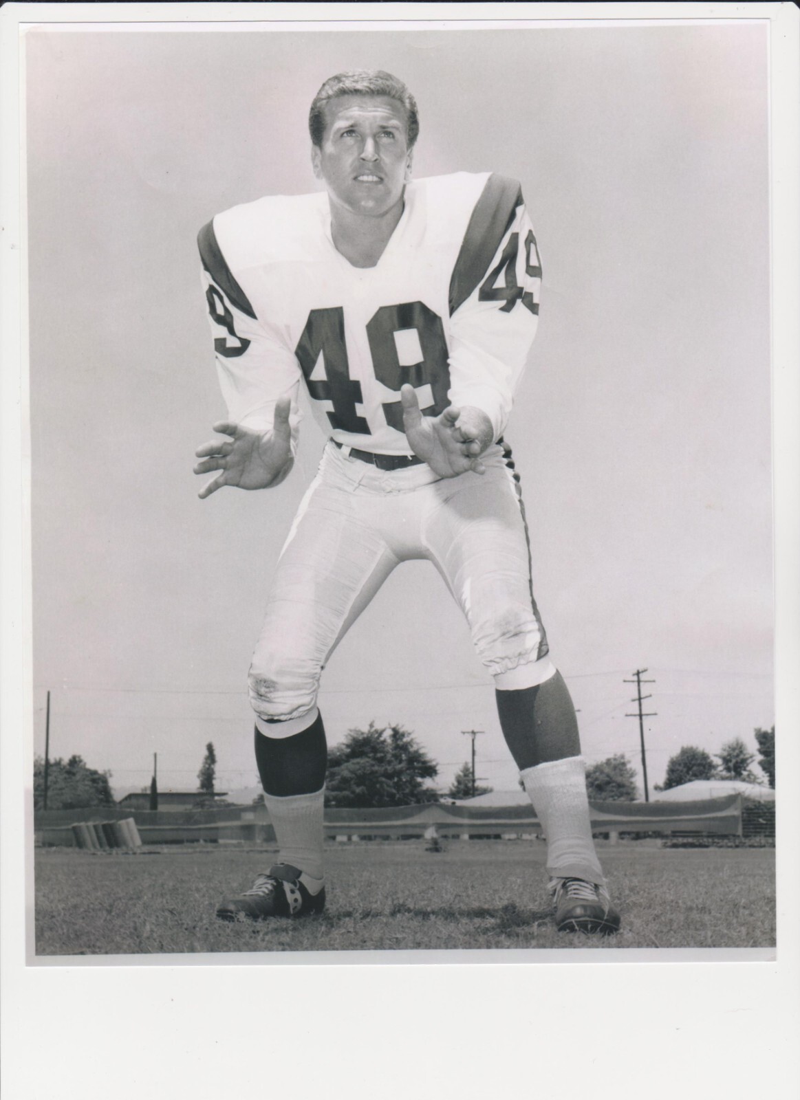 CLAUDE CRABB LOS ANGELES RAMS 8 X 10 PHOTO BLACK & WHITE | eBay