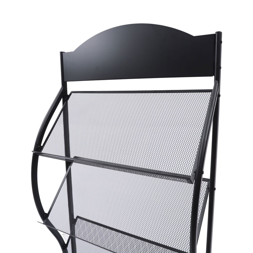 Newspaper Magazine Display Rack Manual Book Rack Floor-Standing Storage ...