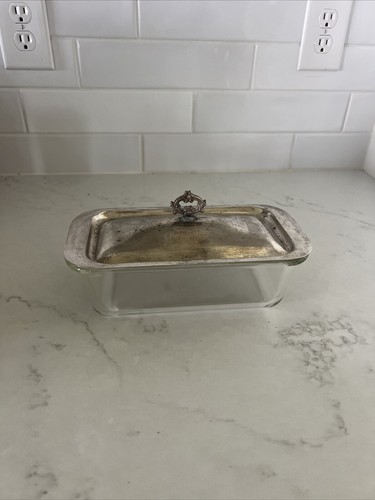 Pyrex 213 B-19 1.5 Qt Baking Dish With Silver Played Lid | eBay