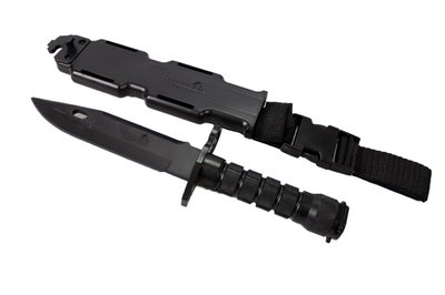 Rubber Training Knife Combat Bayonet with Scabbard/Sheath Airsoft Props ...