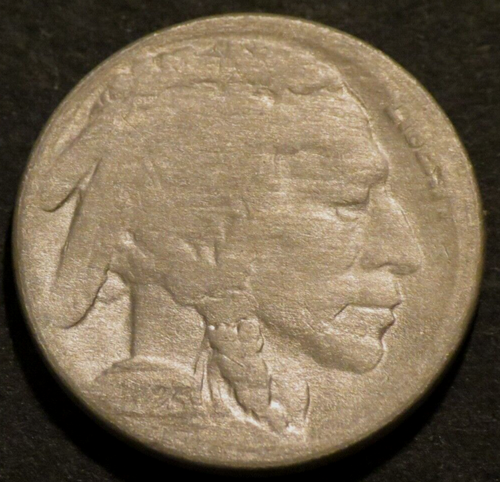 1923 S Buffalo Nickel Semi-Key Date Horn Details Holo-Restored Five 5c ...