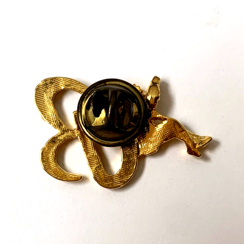 Letter B Lapel Pin Lot Initial Monogram Cherub Angel L Razza Gold Tone ...