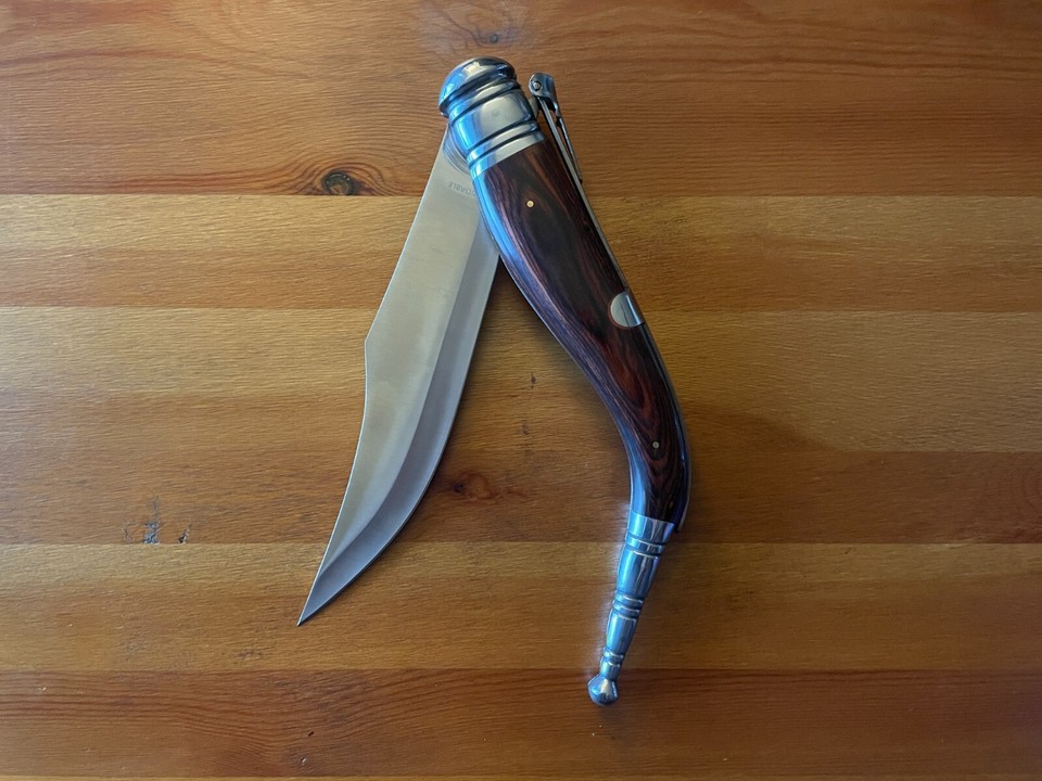 9" Satin Blade Giant Sevillian Style Spanish Navaja Folding Knife w ...