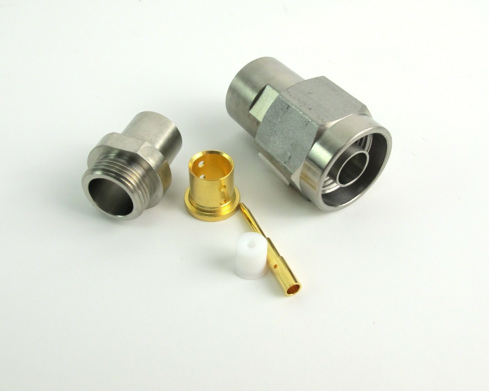 Emteq NMS-290 RF Coax N/Male Connector Crimp Termination Gold Pin ...