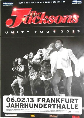 THE JACKSONS 2013 FRANKFURT - orig. Concert Poster - Konzert Plakat ...