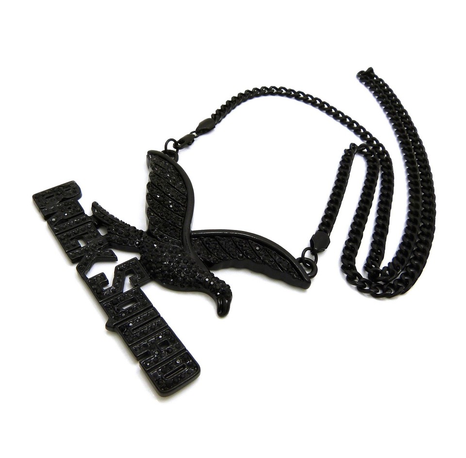 NEW BRICK SQUAD PENDANT & 5mm/24" CUBAN CHAIN HIP HOP NECKLACES ...