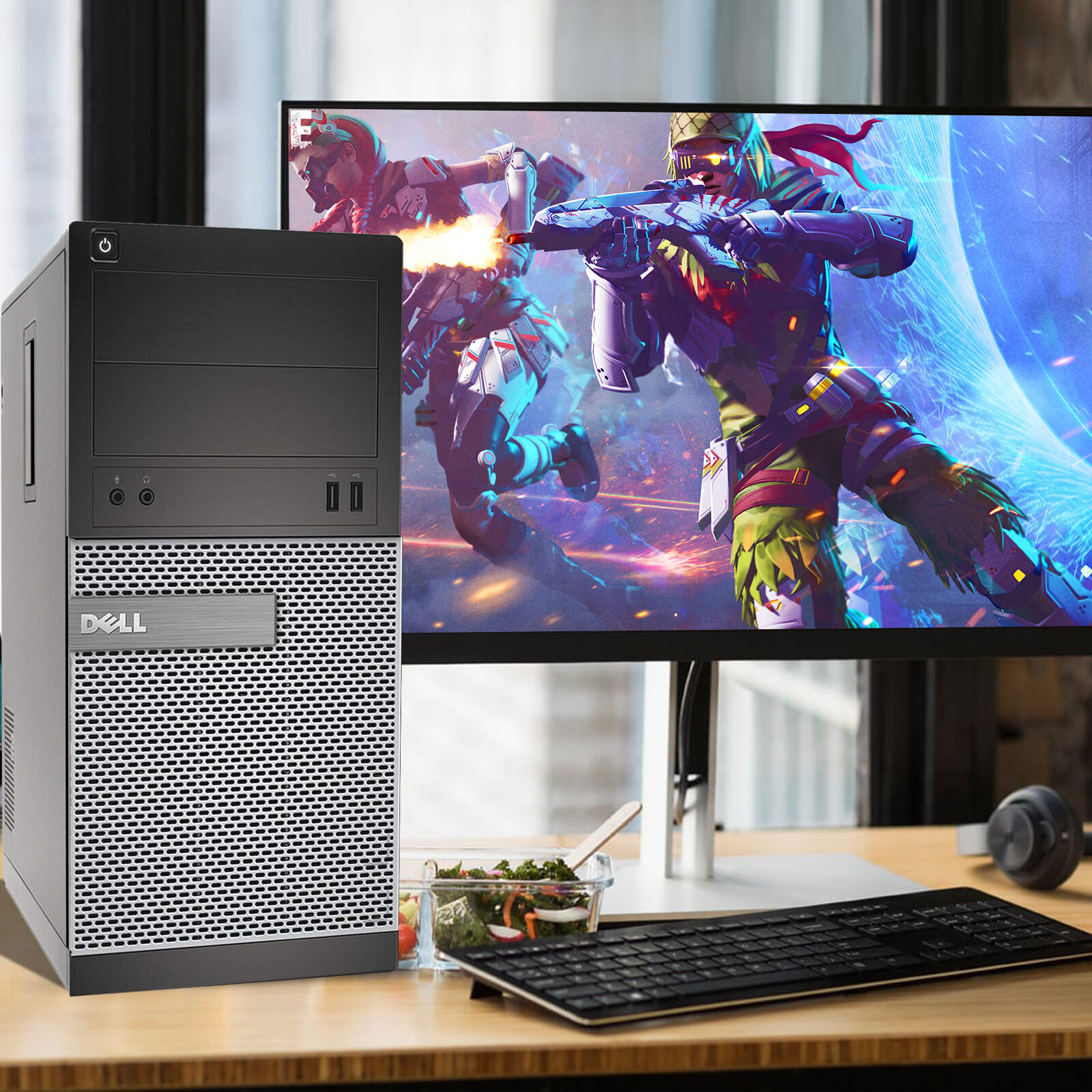 Dell Gaming Desktop Computer PC Intel i5 16GB 3TB 2TB SSD WiFi DVD ...