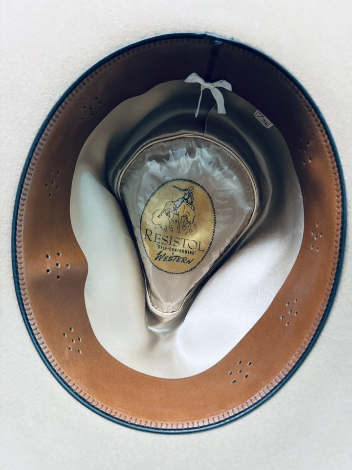 Cut To Size Leather Cowboy Fedora Hat Replacement Sweatband Vented USA ...