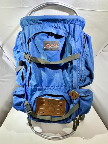 Vintage Jansport Metal Frame Backpack Hip Wings Hiking Camping Made In ...