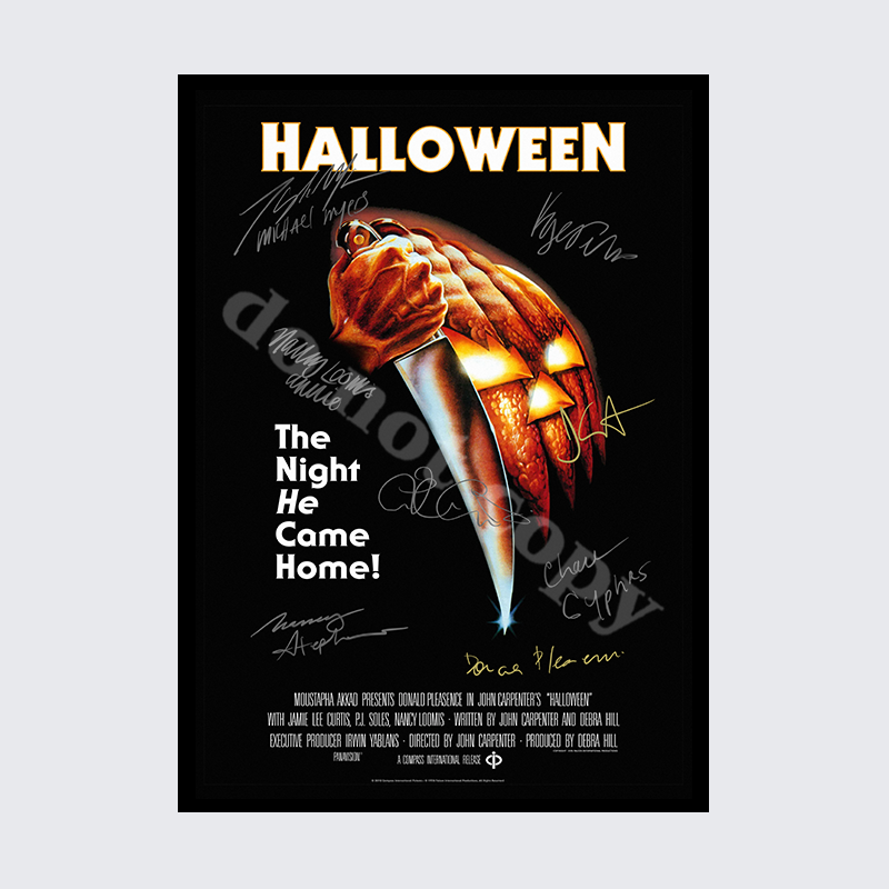 HALLOWEEN MOVIE CAST SIGNED AUTOGRAPH POSTER PRINT A5 A4 A3 | eBay
