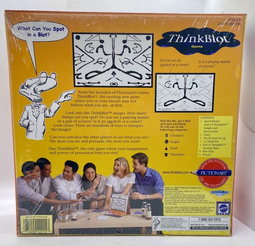 ThinkBlot Game By Pictionary - Spot Images In Ink Blots - Game Night ...