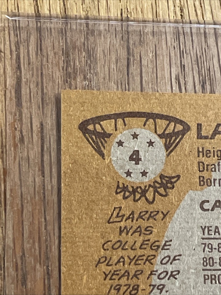 1981 - 1982 Topps Basketball Boston Celtics Larry Bird #4 PACK FRESH ...