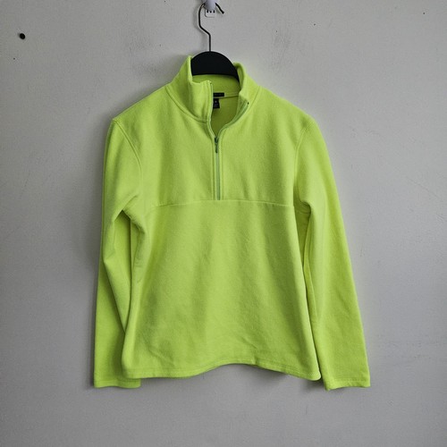 Vintage Gap Stretch Y2K 00s Neon Quarter-Zip Fleece Sweater, Made in ...