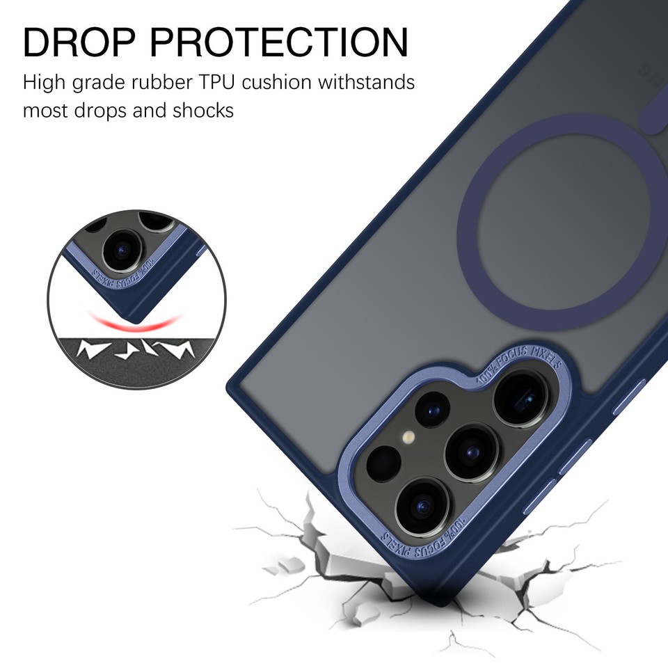 Magnetic Case For Samsung Galaxy S22/S23/S24/S25 Ultra/Plus A16/A15 ...