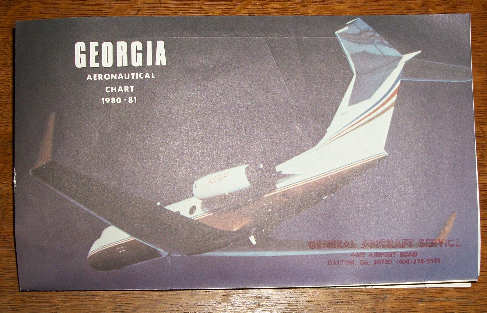 1980 GEORGIA GA AERONAUTICAL CHART AIRSPACE FLYING NAVIGATION AVIATION ...
