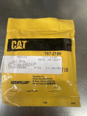 NEW & SEALED OEM Genuine CAT Caterpillar 167-2186 Seal Assembly-Buffer ...