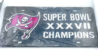 Super Bowl 2002 Champions Tampa Bay Buccaneers License Plate New | eBay