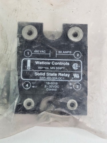 Watlow SSR-480-50A-DC1 Industrial 50A Solid State Relay for Temp ...