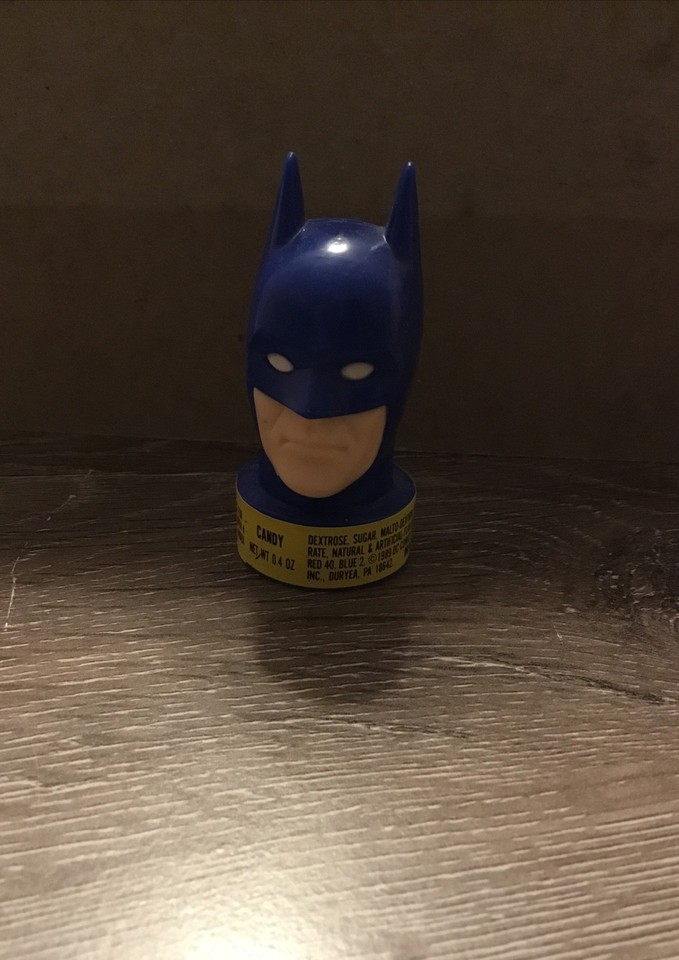 Vintage 1989 Topps BATMAN Candy Container 2.5” Bubble Gum Head SEALED ...