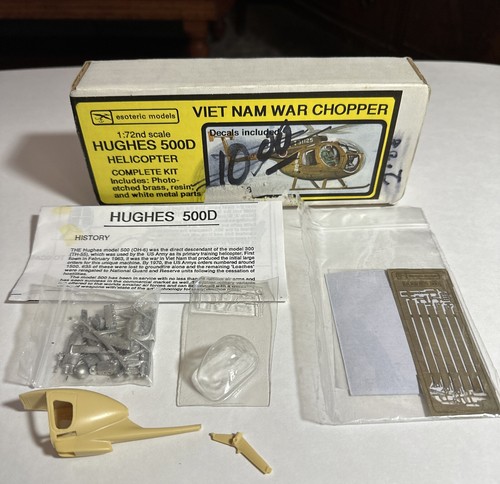 ESOTERIC MODELS HUGHES 500D HELICOPTER 1/72 VIETNAM WAR CHOPPER | eBay