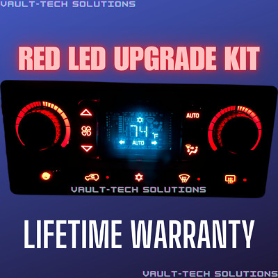 Red Led Climate Control Upgrade Kit Silverado Sierra Escalade Yukon ...