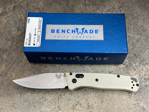 Benchmade 535-12 Bugout Manual Folding Knife Tan Grivory Handle S30V ...