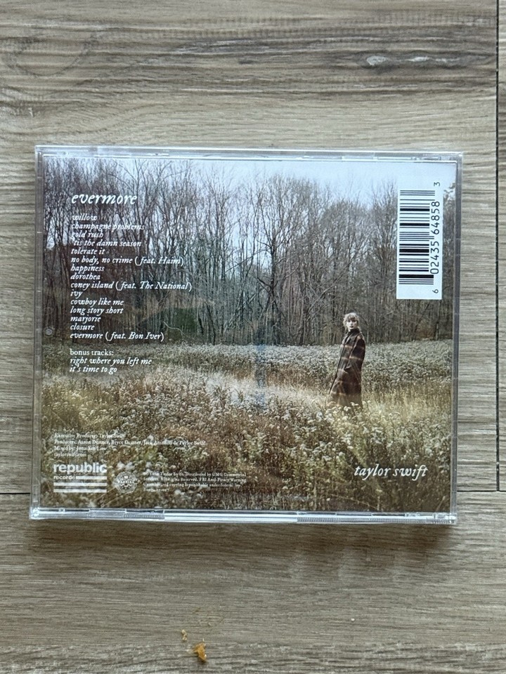 Taylor Swift Signed Autograph Evermore CD Album NEW SEALED | eBay