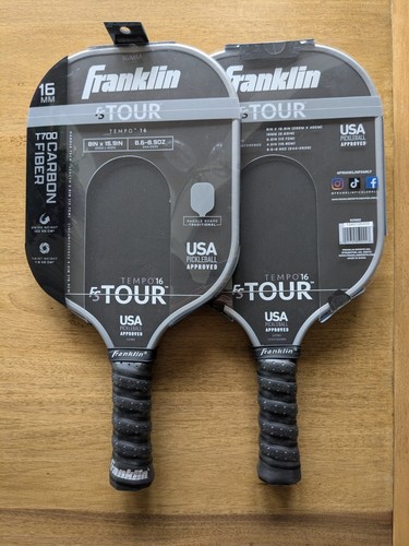 TWO (2) Franklin - FS Tour - TEMPO - 16mm - Carbon Fiber Pickleball ...