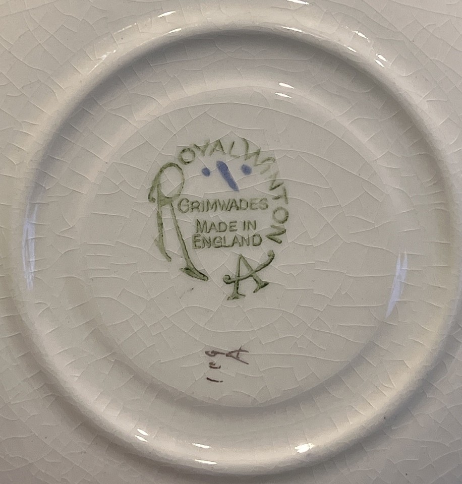 Rare! Royal Winton Footed Teacup & Saucer, Julia Pattern, Made in ...