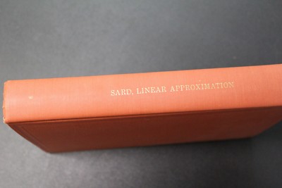 Linear Approximation by Arthur Sard 1963 Mathematical Surveys Number 9 ...