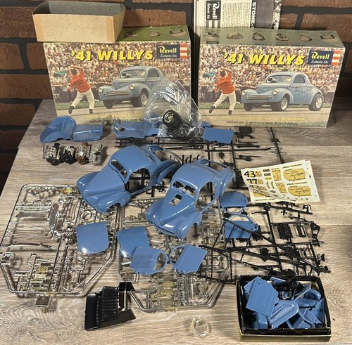 2-REVELL '41 WILLYS COUPE H-1287:198 1963 SWINDLER II MODEL KITS-READ ...