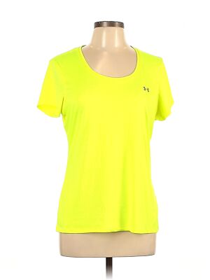 Heat Gear by Under Armour Women Yellow Active T-Shirt L | eBay
