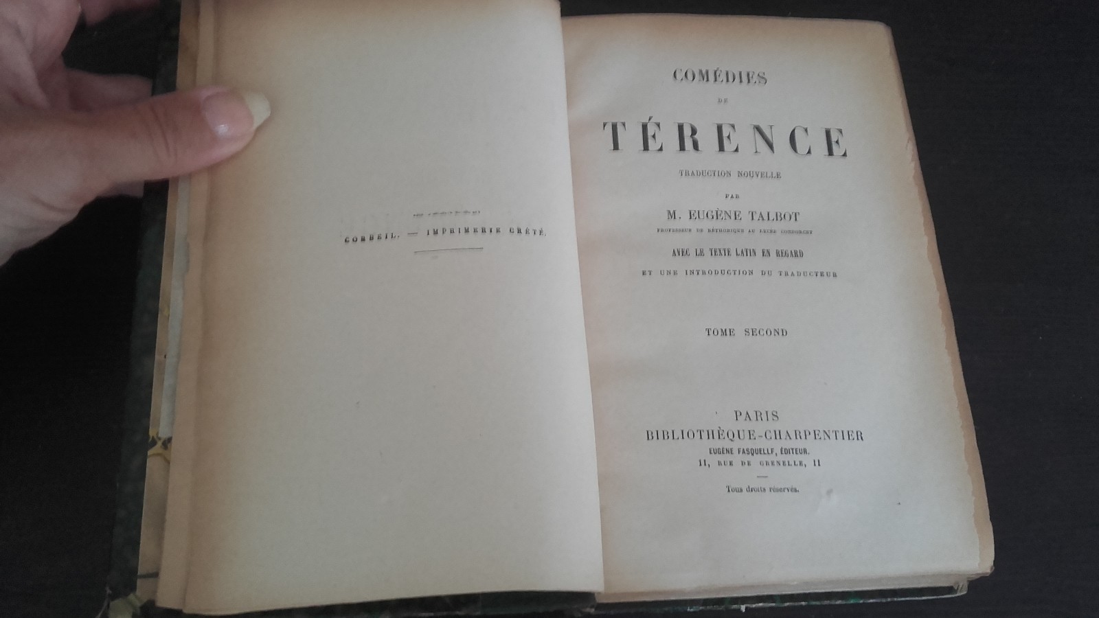 Comedies of Terence M.Eugene Talbot Tome 2 Carpenter Ex-libris ABE | eBay