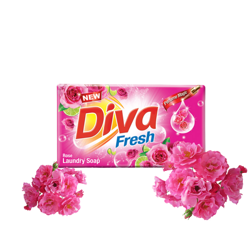 Diva Fresh Magic Rose & Lemon Bar Hand Washing Laundry Detergent Soap ...