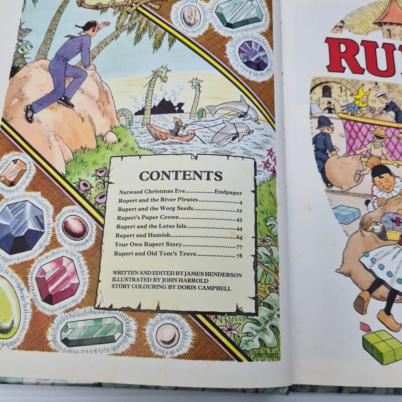 Rupert By James Henderson Daily Express Hardcover Vintage Children's ...