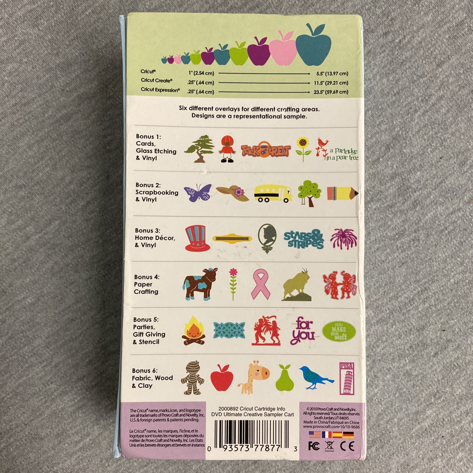 Cricut Shapes Cartridge - ULTIMATE CREATIVE SERIES SAMPLER - #2000892 ...