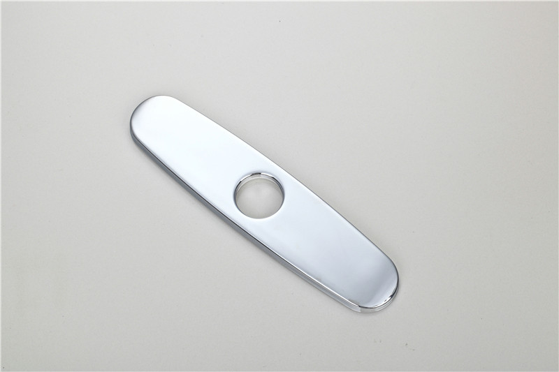 Kitchen Sink Basin Faucet Mixer Tap Single Hole Cover Plate Chrome ...