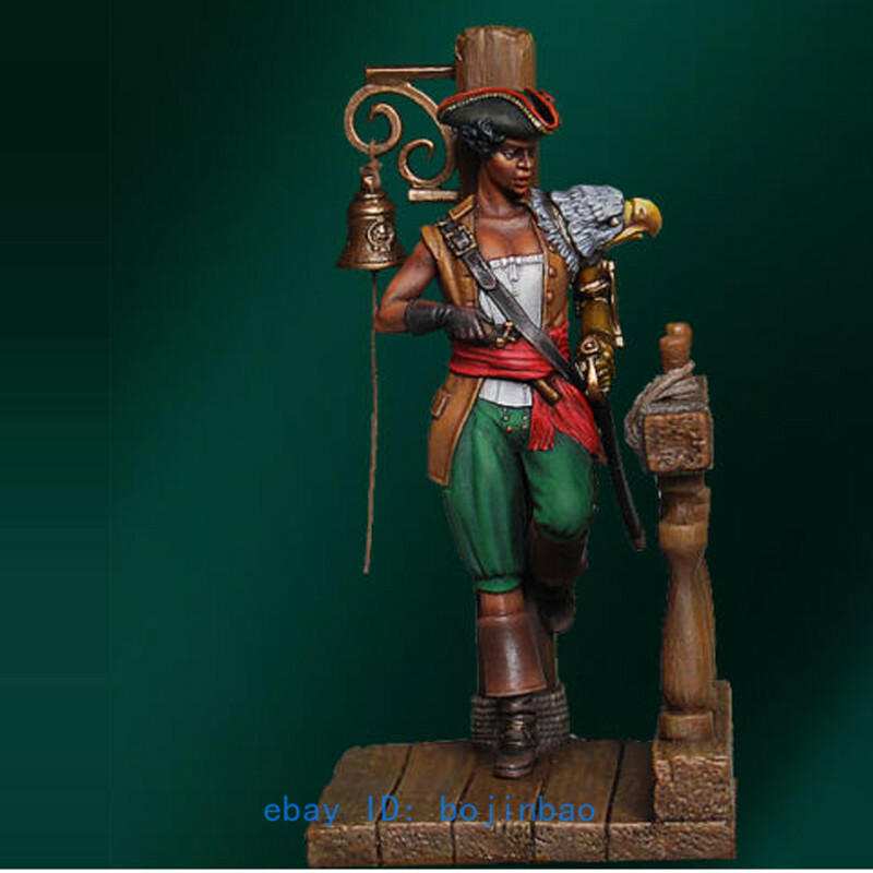 1/32 Scale 54mm Female Leader Officer With Stand Unpainted Model Kits ...