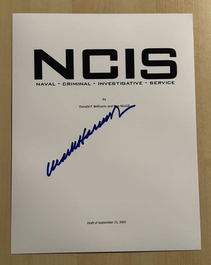 MARK HARMON SIGNED SCRIPT COVER AUTOGRAPHED NCIS STAR ACTOR GIBBS COA ...