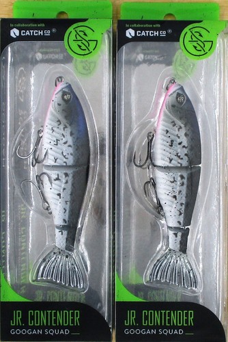 (2) Googan Squad 4 1/2" Slow Sink 2/3 Oz Jr Contender Swimbaits Crappie ...