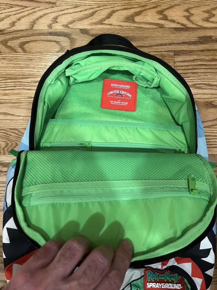 Sprayground Rick and Morty Backpack Rare Limited Edition Bag Adult Swim ...
