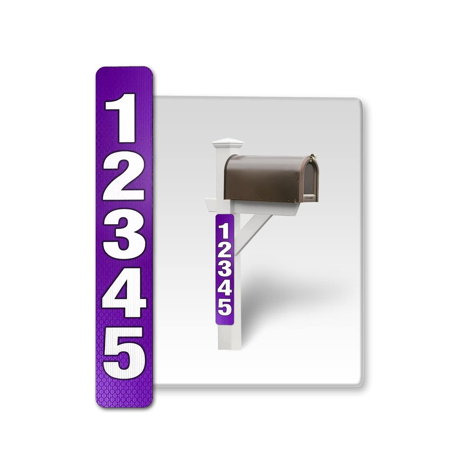 Super Reflective Vertical Address Stickers for House, Mailbox, etc | eBay