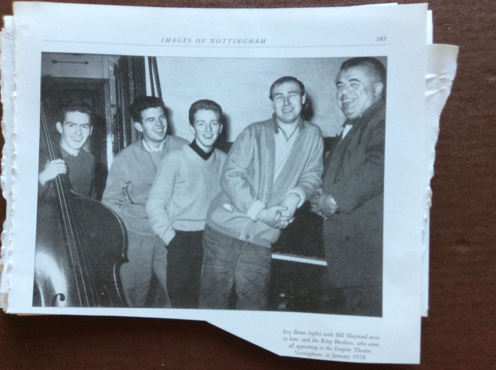 J1j Ephemera Nottingham Reprint Picture 1958 Issy Bonn Bill Maynard ...